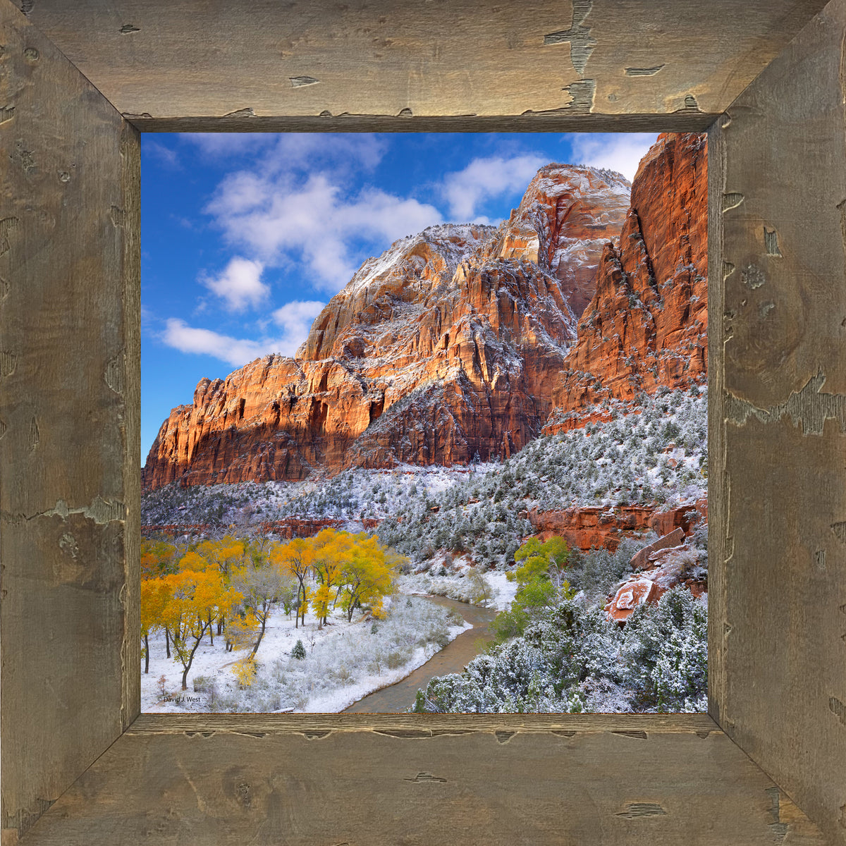 Early Snow Square – David J. West Gallery